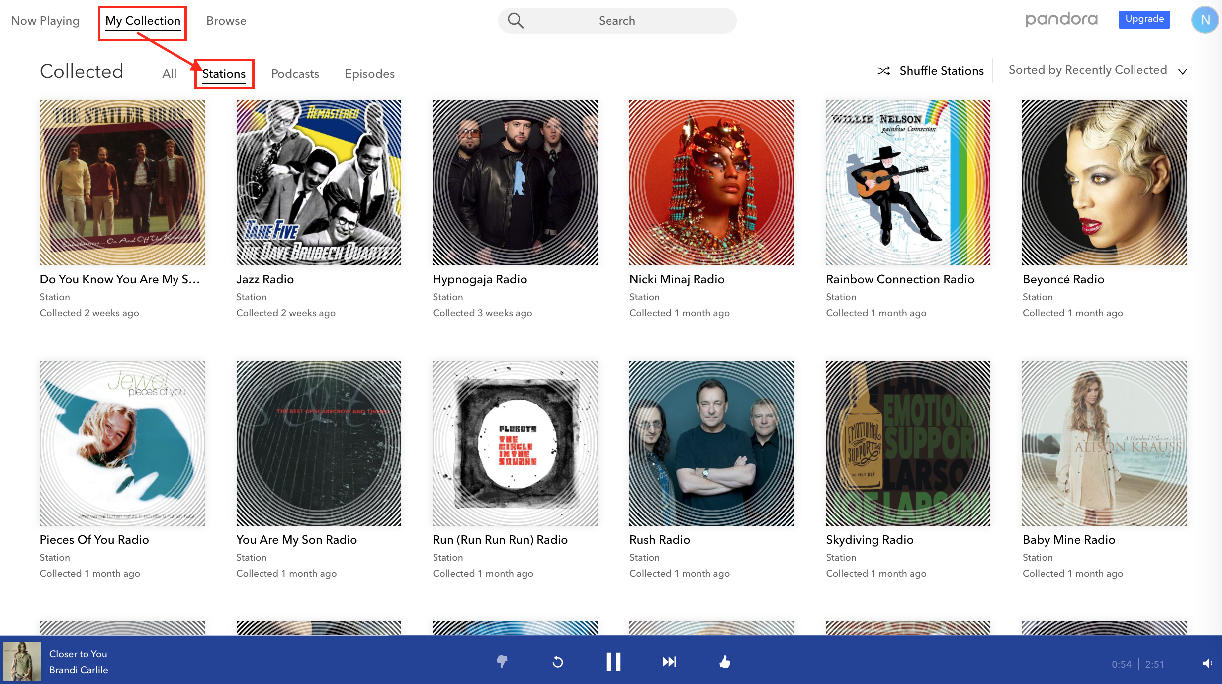 Solved: How to view your stations on a computer - Pandora Community