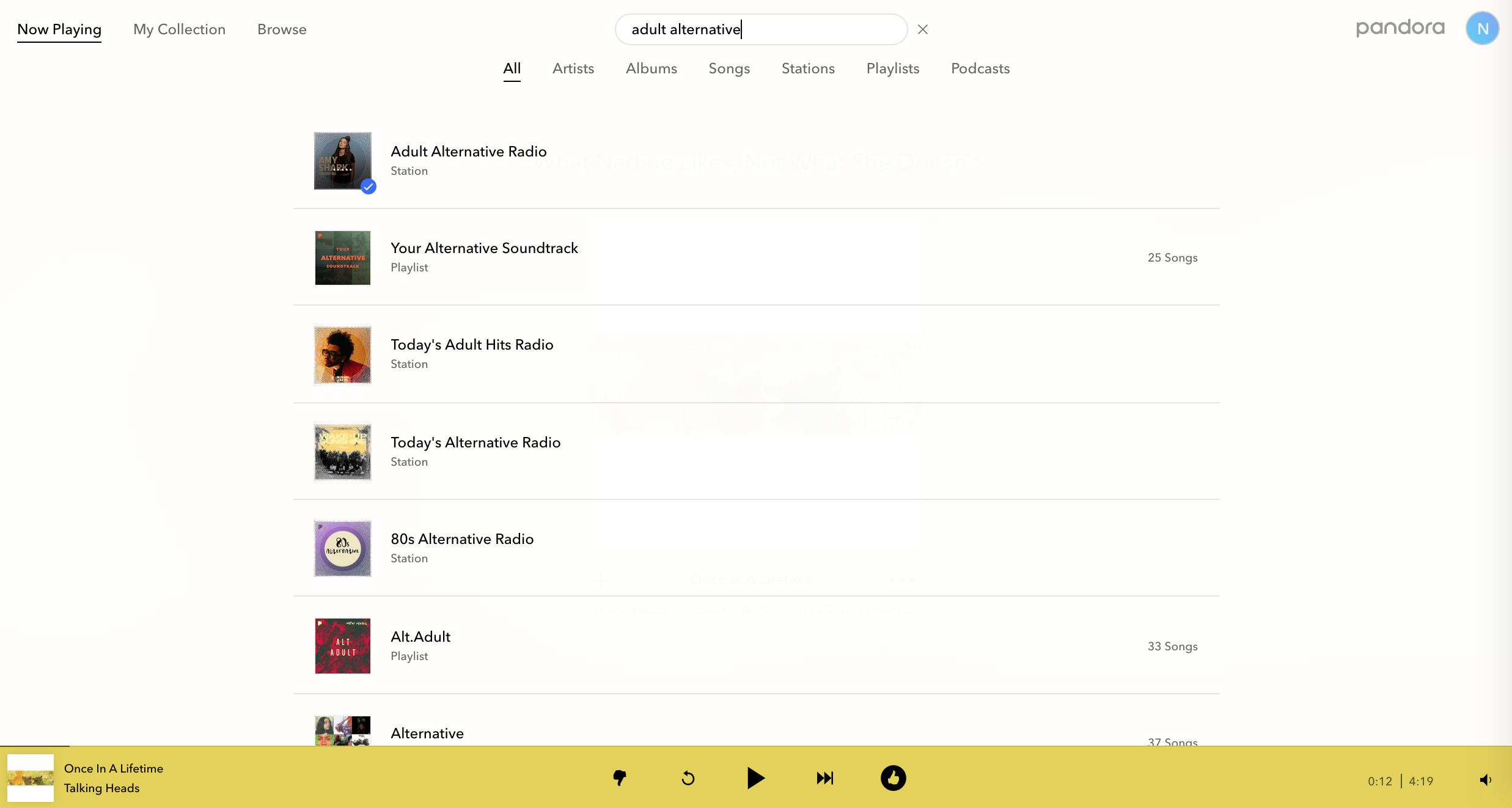 Solved: Edit button grayed out on genre stations - Pandora Community