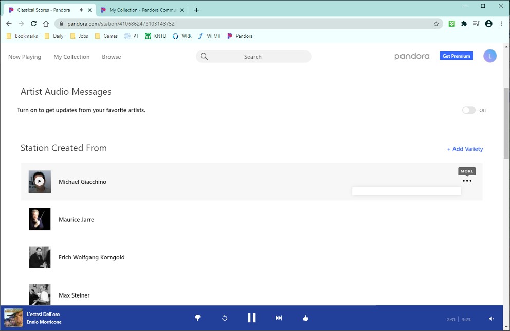 Solved: Can't edit/add variety to composer stations - Pandora Community