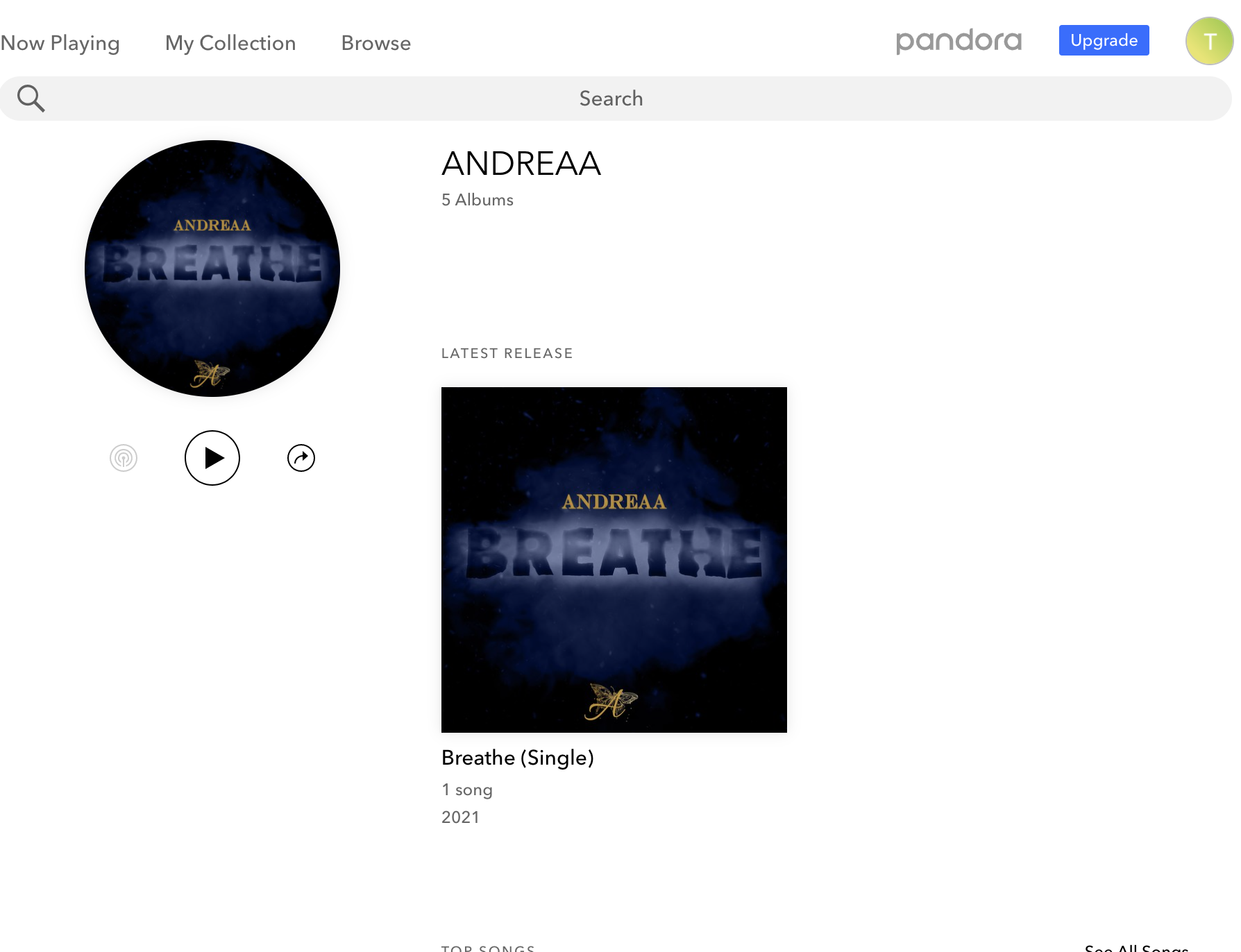 Solved: Support for Artists - Page 38 - Pandora Community