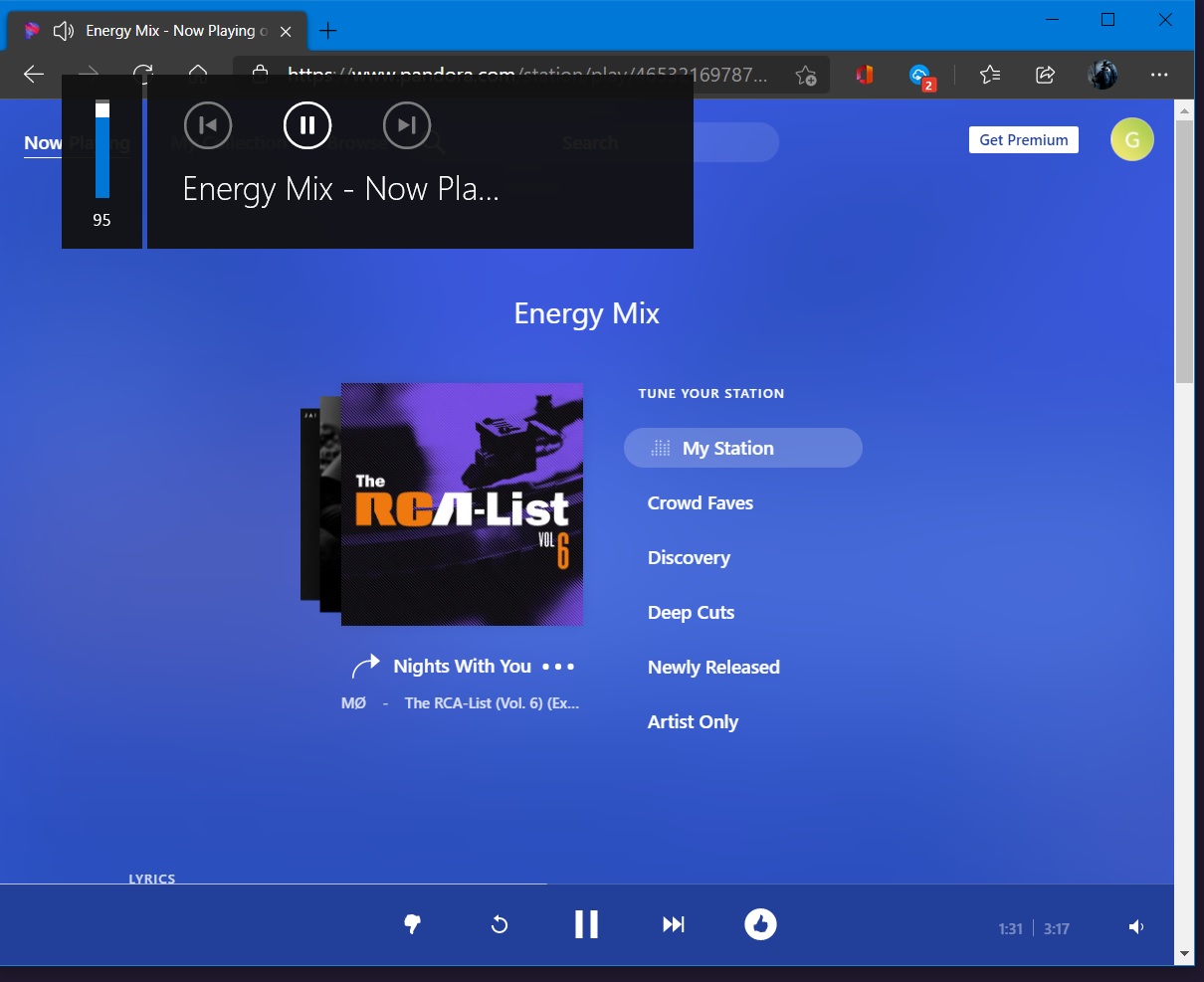 Keyboard Shortcuts: No Skip Control - Pandora Community