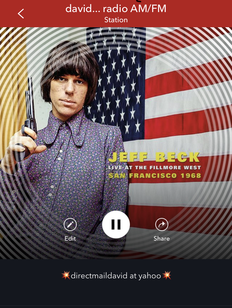 Mix from late 50s to present. david... radio - Pandora Community