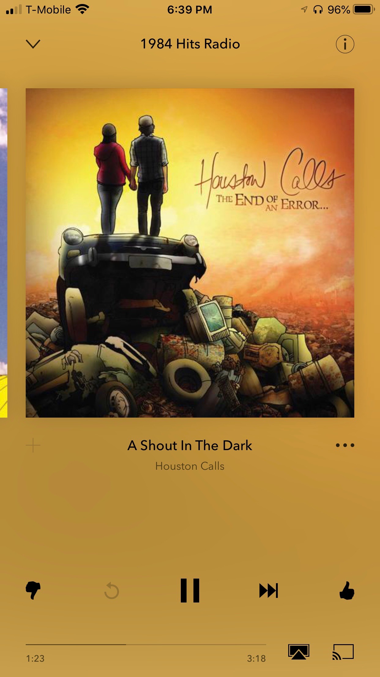 Not sure if this belongs on 1984 Hits Radio - Pandora Community