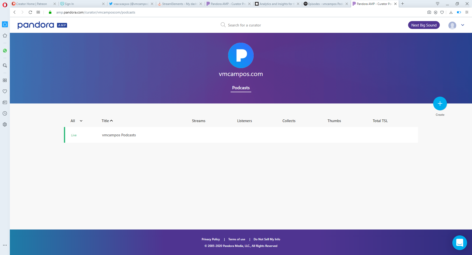 Solved: Support for Podcasters - Pandora Community