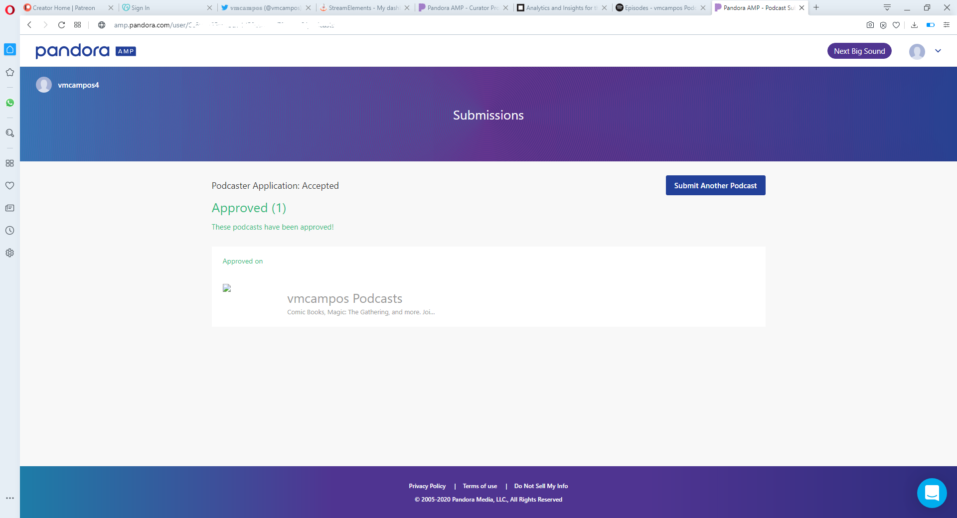 Solved: Support for Podcasters - Page 2 - Pandora Community